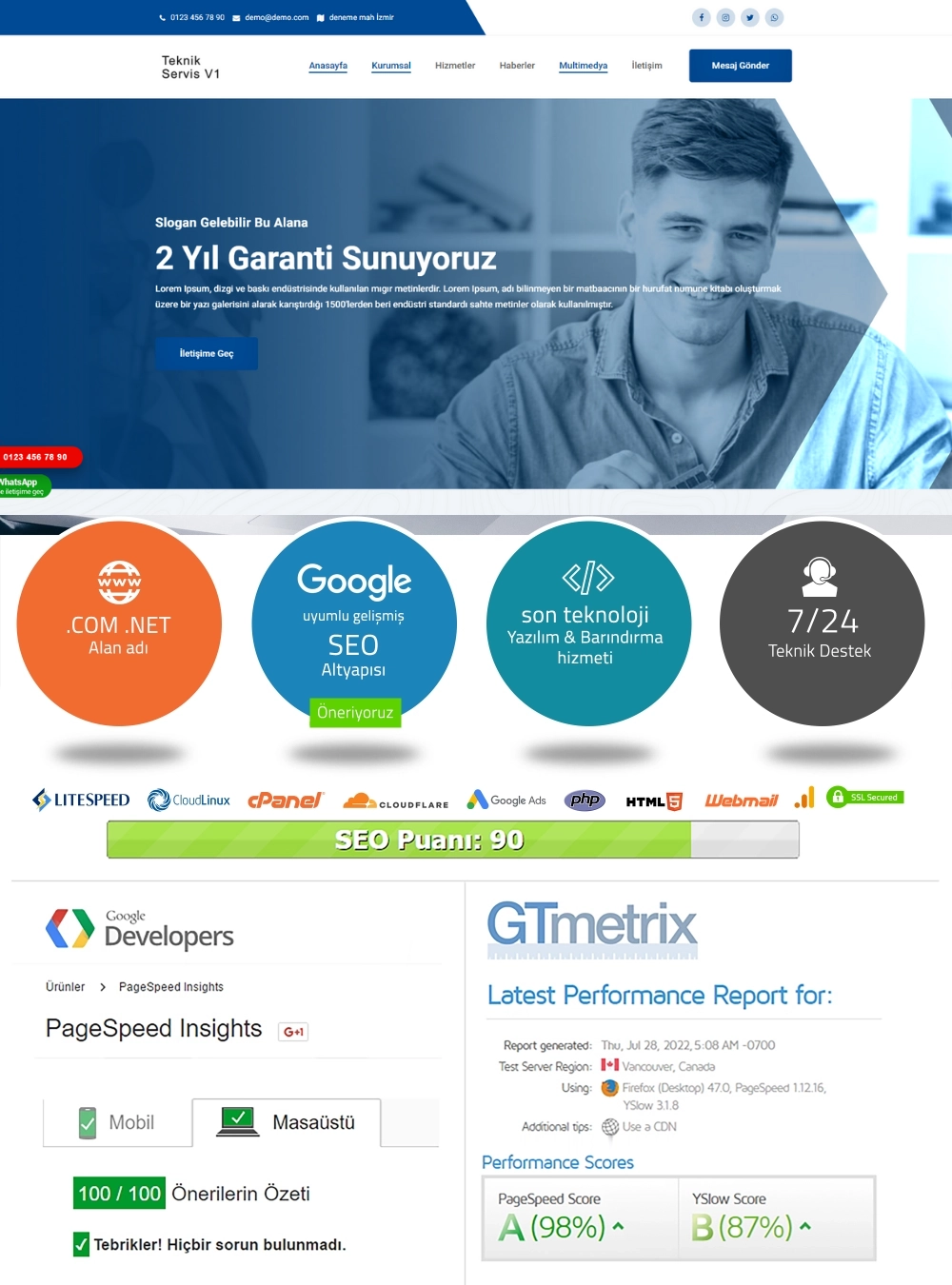 Teknik Servis v3 | Sitenizi Yapalim